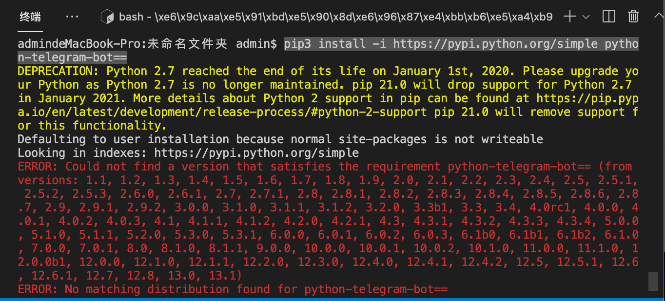 Defaulting To User Installation Because Normal Site packages Is Not